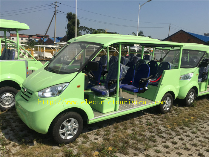 Resort Car Motor 48v Low Speed Electric Vehicles 8 Seater Electric Car ...