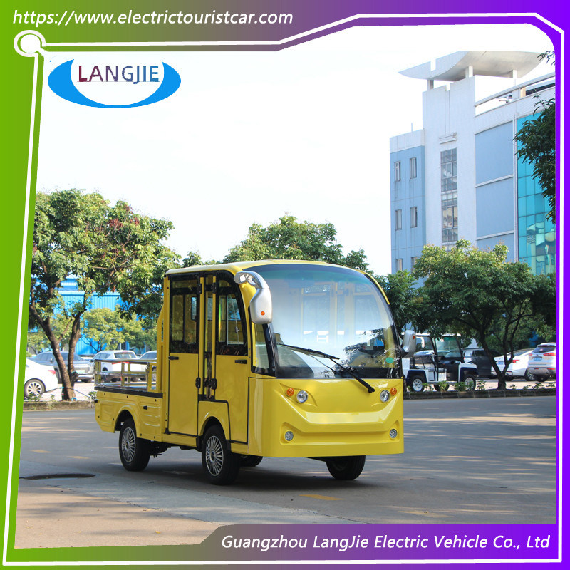 5 Seats Blue Eco Friendly Electric Freight Car High Frequency Onboard ...