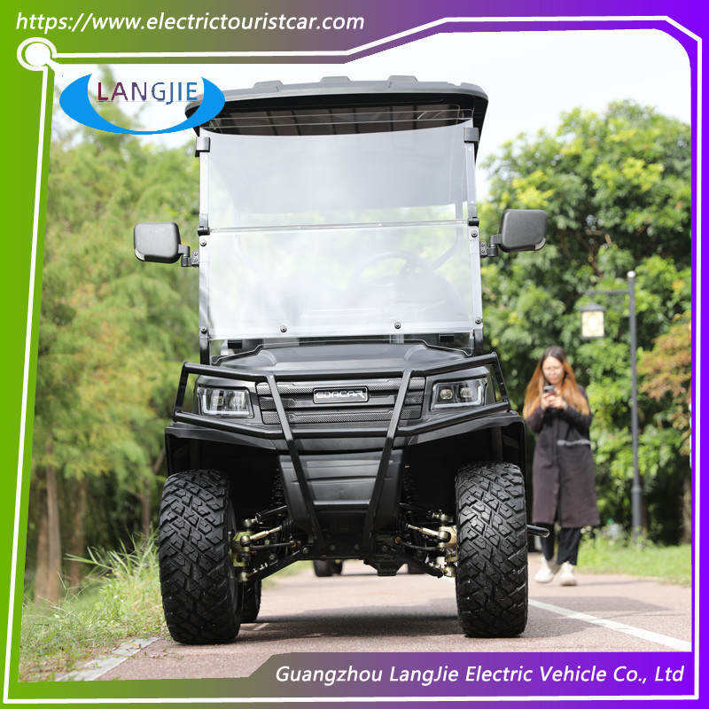 AC Motor 4 Seats Electric Golf Car Color Customized Hunting Golf Carts ...