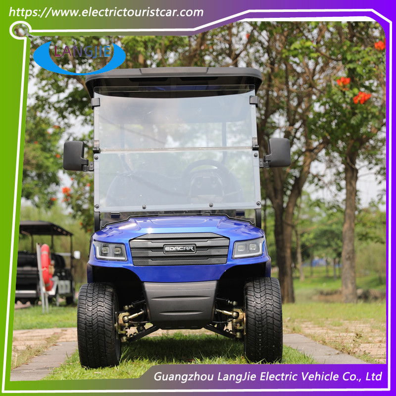 Golf E Car 4 Wheel Electric Mini Golf Cart Electric Motor 2 Seats Golf ...