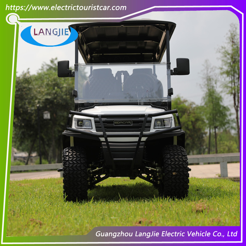 4 Persons 48V Battery Electric Cars With Black Seat Zero Emissions ...