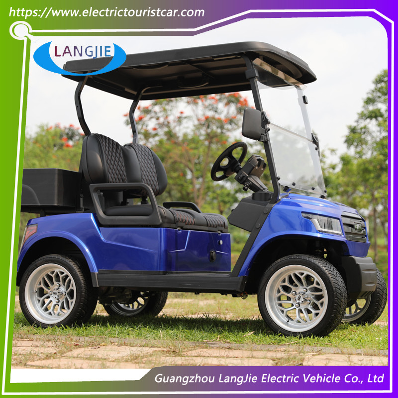 2 Seater Electric Car Club Car Utility Vehicle With Free Maintain Acid ...