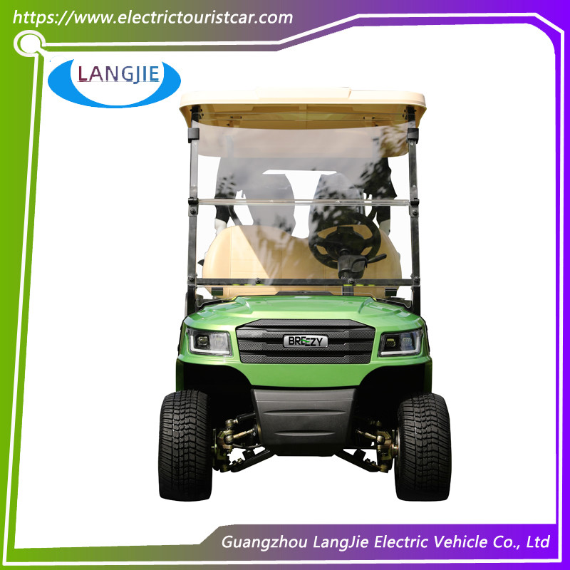 4 Wheel 2 Person Electric Club Golf Cart Car 48V Battery Powered With Roof