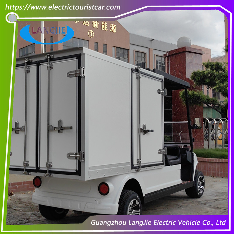 2 Seats Electric Delivery Vehicle AC Motor 48V Airport Electric Cart ...