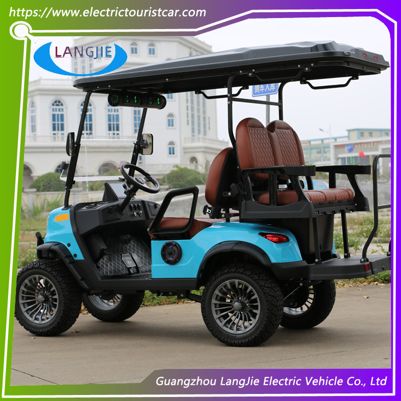 Low Speed Electric Vehicles 4 Seats AC Motor Electric Golf Cart For ...