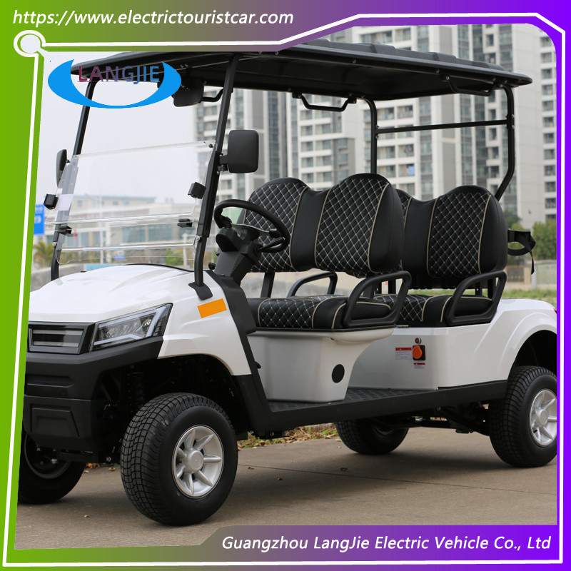 4 Seater Electric Car Sightseeing Car 48V AC Motor Resort Car For Park ...