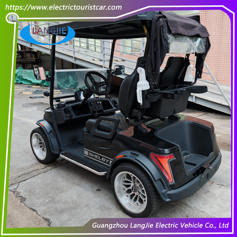 AC 2 Seater Electric Car 48 Volt Club Car Park Services Food Golf Cart ...