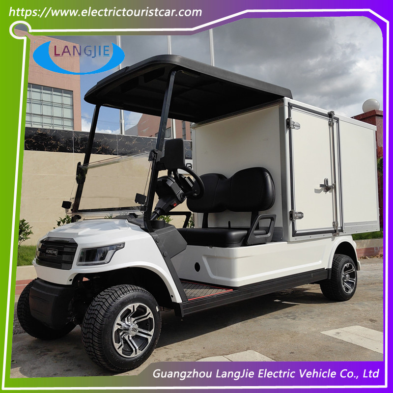 White 2 Passenger Electric Golf Cart Factory AC motor 48V Electric ...