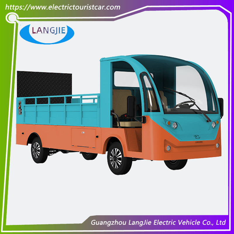 2 seats Hotel Or Park Electric Luggage Cart With Comfortable Chair AC motor