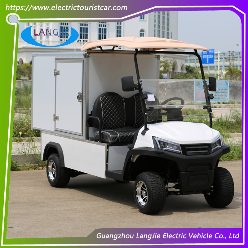 AC Motor Driven Electric Luggage Cart 2 Seats Electric Golf Buggy For ...