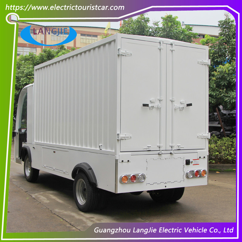Iron Container Electric Luggage Cart ACmotor Small Cargo Vans With 2 ...