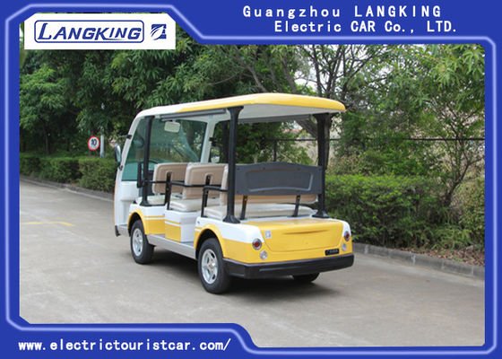 White /Yellow 8 Seater Golf Cart Electric Sightseeing Bus China Mini ...